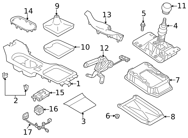 2018-2021 Subaru Crosstrek Shift Panel 92169FL010 | Subaru Parts For You