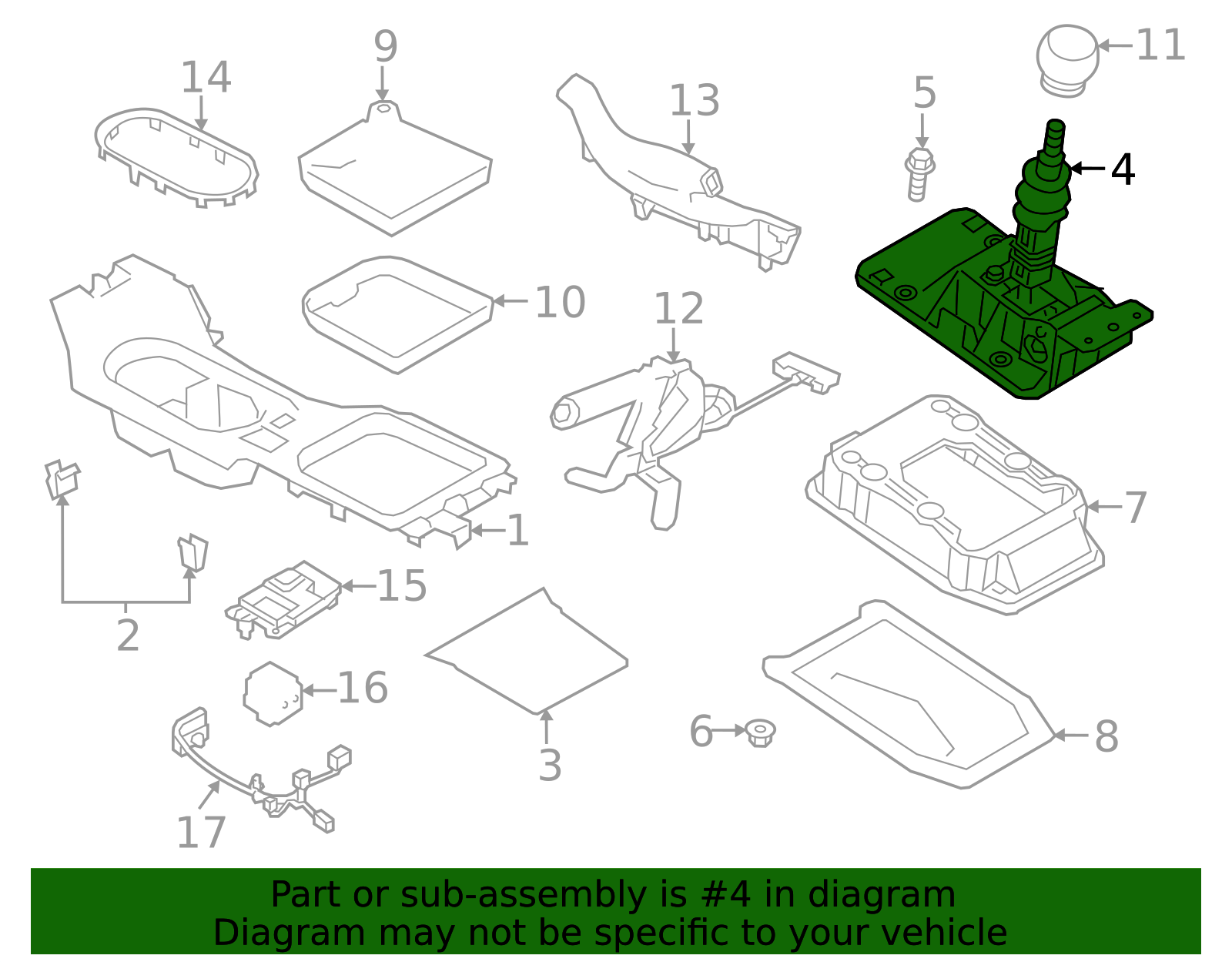 35010VA011 - 2018-2023 Subaru Crosstrek - Shifter Assembly | Subaru ...