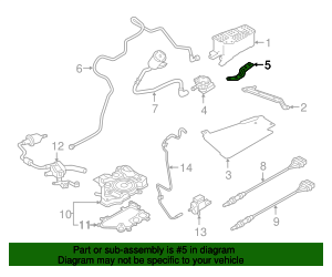 2017-2024 Audi Evaporative Emissions System Pressure Sensor Bracket 8W0 ...