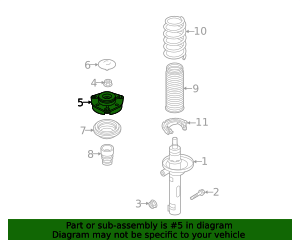 2021-2025 Volkswagen ID.4 Strut Mount 1EA-412-331-B | Volkswagen OEM ...