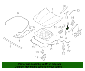 Genuine BMW 51-23-7-306-977 | Lift Cylinder Bracket | FREE Shipping on ...