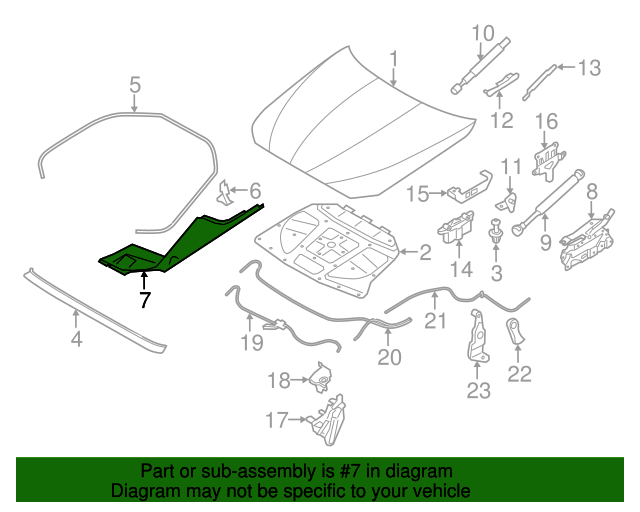 51767019803 - 2011-2016 BMW Cover (51-76-7-019-803) | BMW of South ...