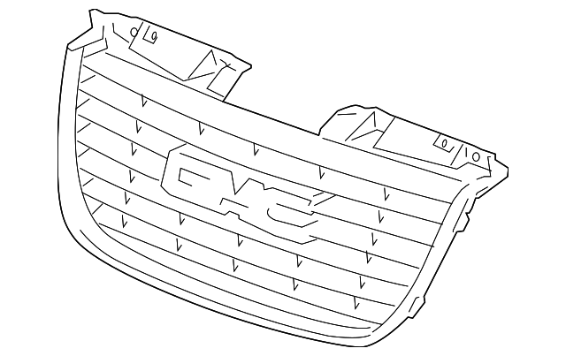 2007-2014 GMC Front Upper Grille 22761715 | TascaParts.com