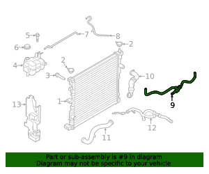 2020-2024 Ford Engine Coolant Overflow Hose L1MZ-8C289-D | OEM Parts Online