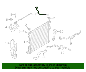 2020 Ford Police Interceptor Utility Engine Coolant Overflow Hose ...