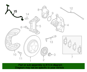 2017-2023 Mercedes-Benz ABS Wheel Speed Sensor Wiring Harness 213-540 ...