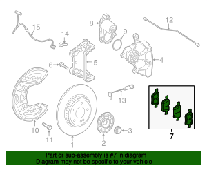 000-420-77-03 - Disc Brake Pad Set 2017-2023 Mercedes-Benz ...