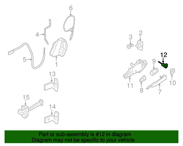 51217290473 - 2011-2018 BMW Lock Cylinder (51-21-7-290-473) | BMW of ...
