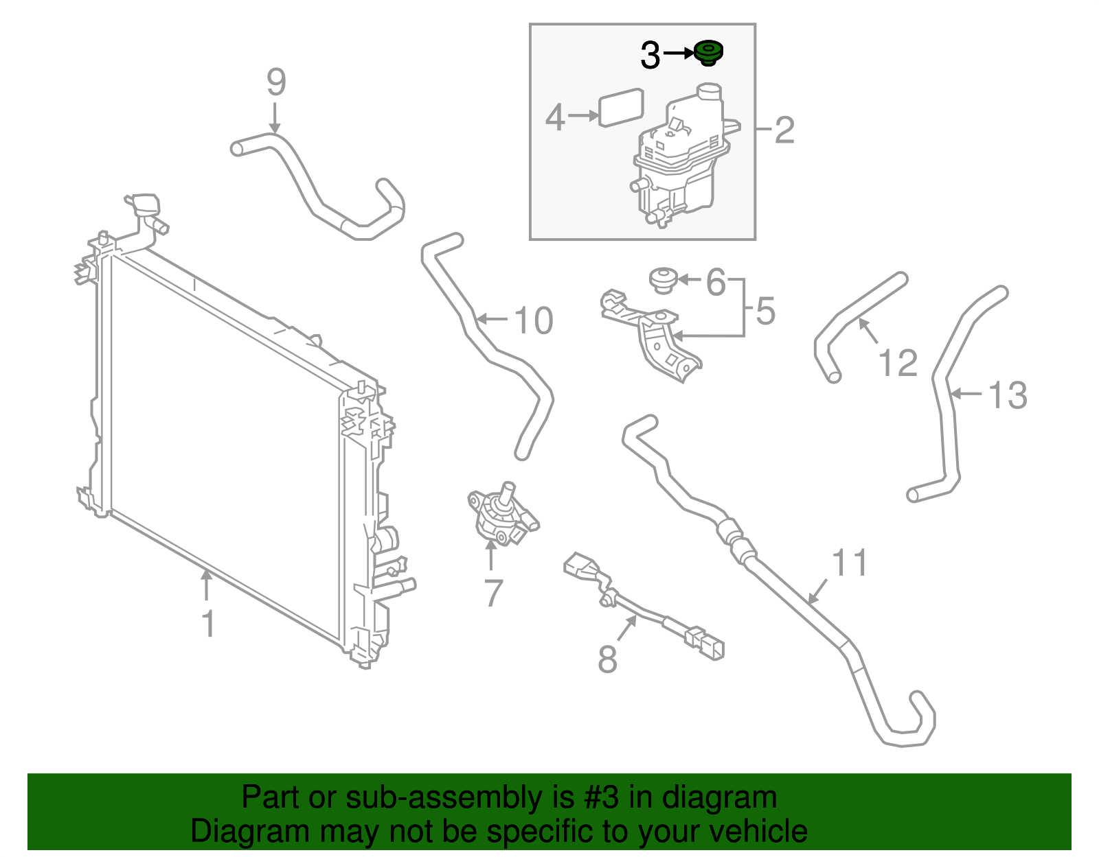 Genuine Toyota Reserve Tank Cap part# 16475-28140 for 2000-2025 Toyota ...