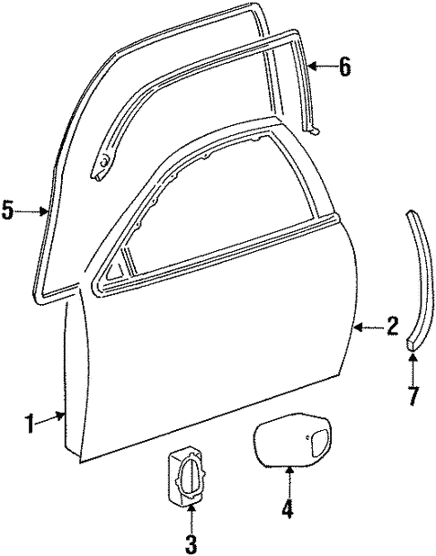 Door & Components for 1998 Lexus SC400 | Lexus OE Parts