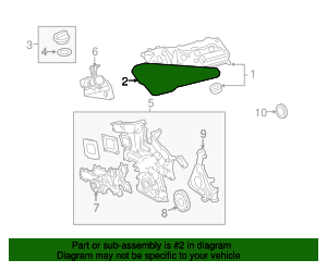11214-31020 - Engine Valve Cover Gasket - 2005-2018 Toyota | OEM ...