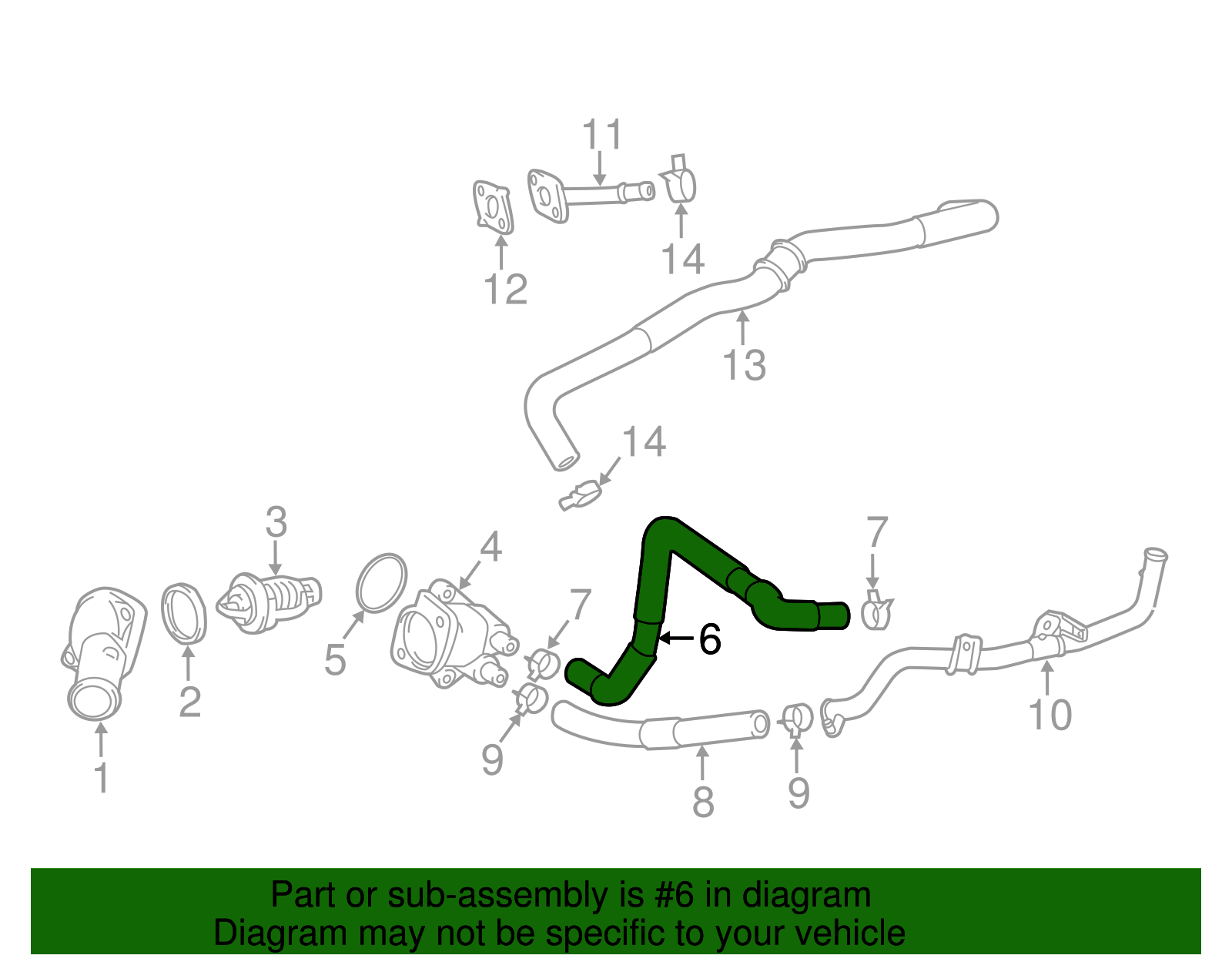 16262-37010 - High-Quality Engine Coolant Hose for 2008-2022 Toyota ...