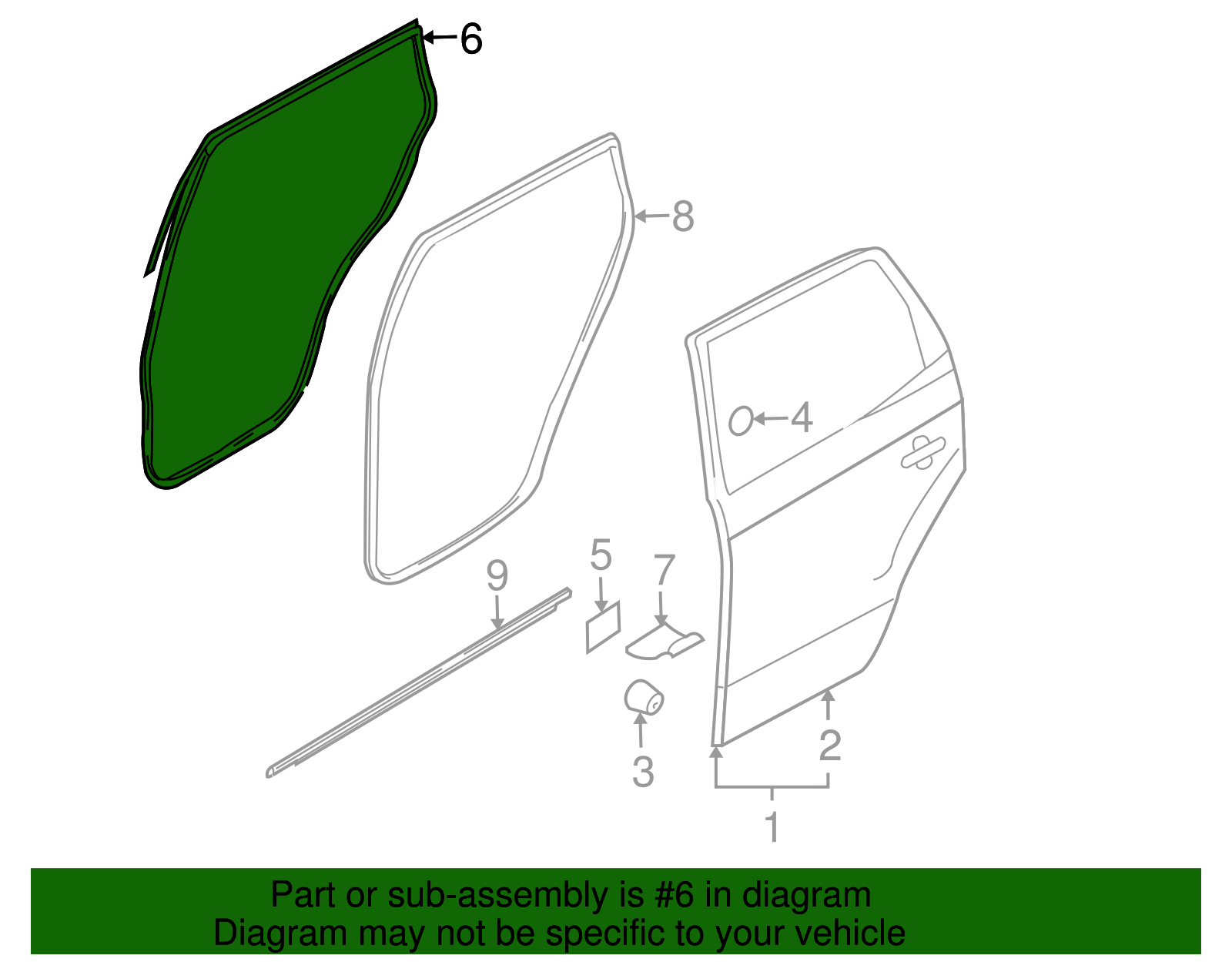 2005-2009 Hyundai Tucson Door Weather-Strip 83140-2E000 | Hyundai Parts ...