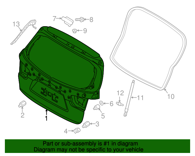 73700-C6100 - Lift Gate 2016-2020 Kia Sorento | Kia.Parts Store