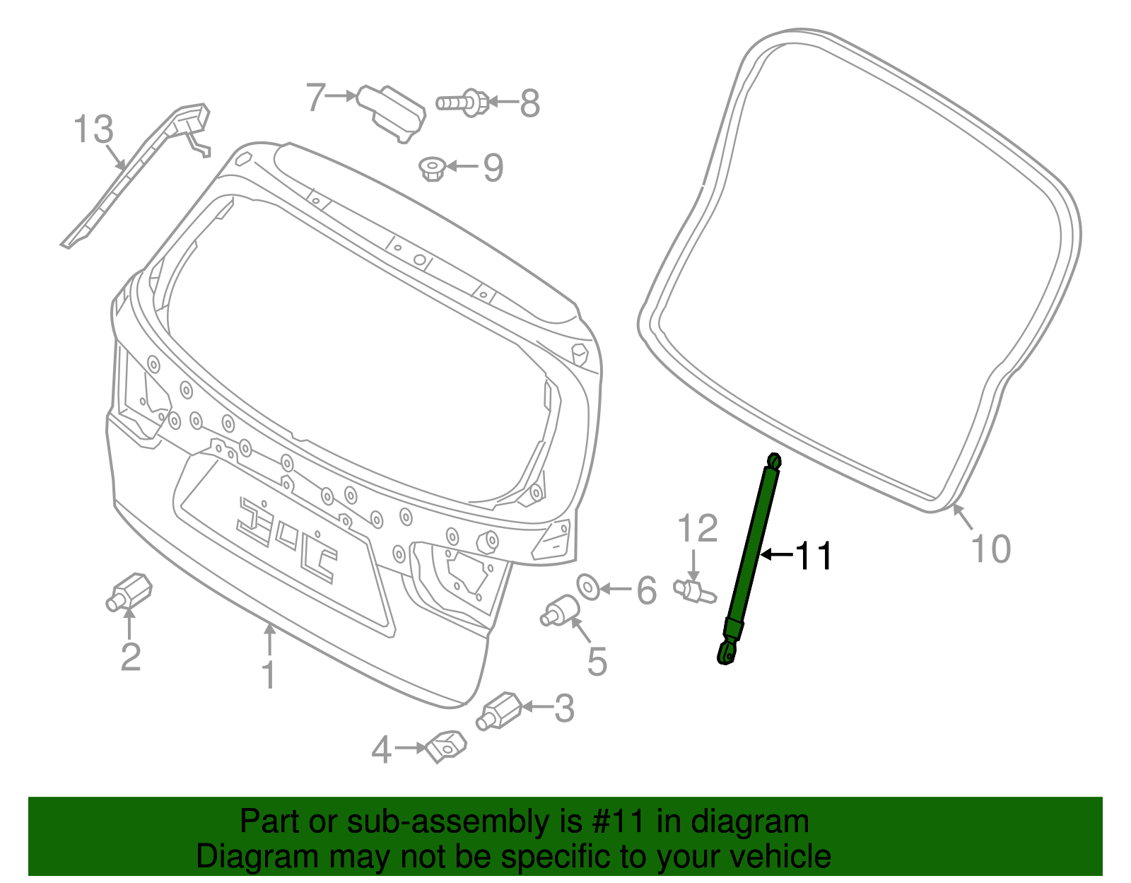 2016-2020 Kia Sorento Support Cylinder 81770-C5100 | Retail Performance ...