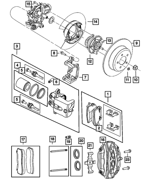 Rear Brakes for 2013 Dodge Challenger | Mopar Estores
