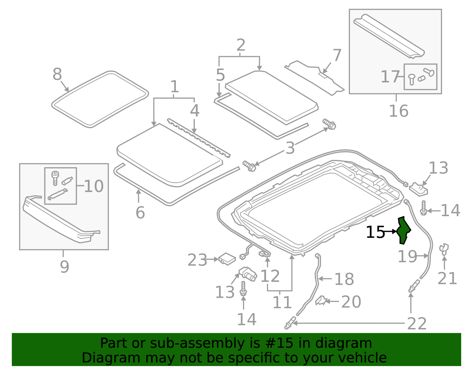 2019-2024 Audi Q3 Sunroof Cable Guide 83A-880-756-A | Audi USA Parts