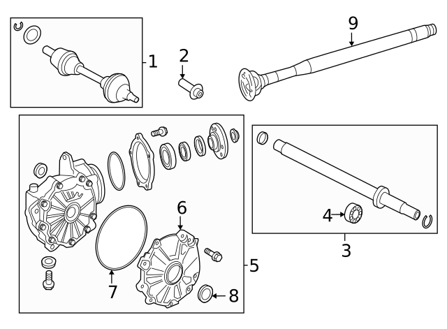 2053304307 - Differential Assembly 2020 Mercedes-Benz GLC 300 ...