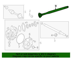 253-410-35-01 - Drive Shaft 2018-2020 Mercedes-Benz GLC 350e ...