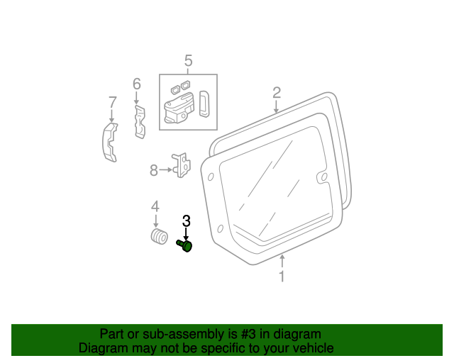 73141-SCV-000 - Glass Weather-Strip Pin 2003-2011 Honda Element | Honda ...