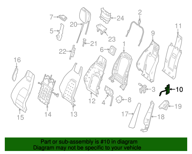 207-910-93-06-7E94 - Release Lever 2014-2017 Mercedes-Benz | Mercedes ...