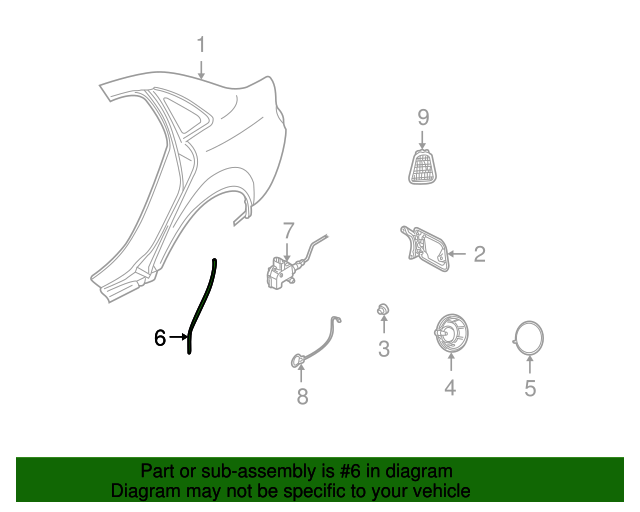 1993-2015 Audi Hose 893-809-937 | Audi USA Parts