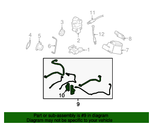2010-2012 Subaru Tube Assembly 42074AJ14A | Subaru Parts For You