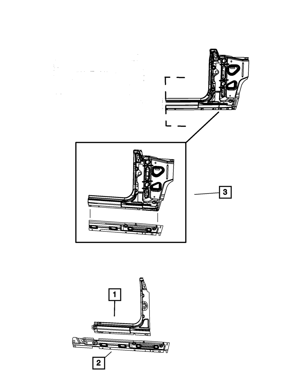 2007-2018 Jeep Body Side Aperture Front Panel, Left 68003227AG | Retail ...