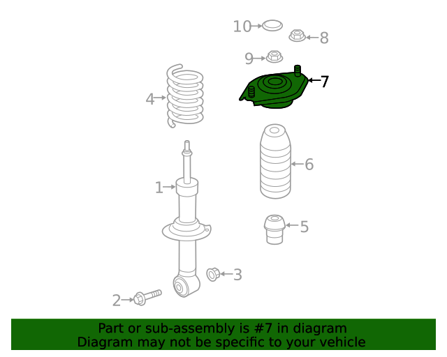 2018-2024 Subaru Strut Mount 20370FL000 | Subaru Parts Store