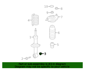 2006-2024 Subaru Upper Control Arm Lock Nut 902350022 | Subaru Parts Guys