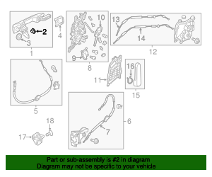 2010-2022 Honda Handle, Outside Bushing 72181-TK6-004 | Genuine Honda Parts