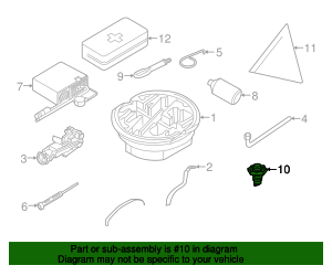 1K0-803-899-E - Spare Anchor 2005-2016 Volkswagen Jetta ...