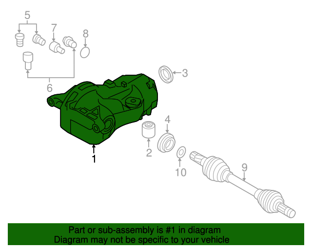 36012670 - Axle Assembly 2013-2017 Volvo | My Swedish Parts