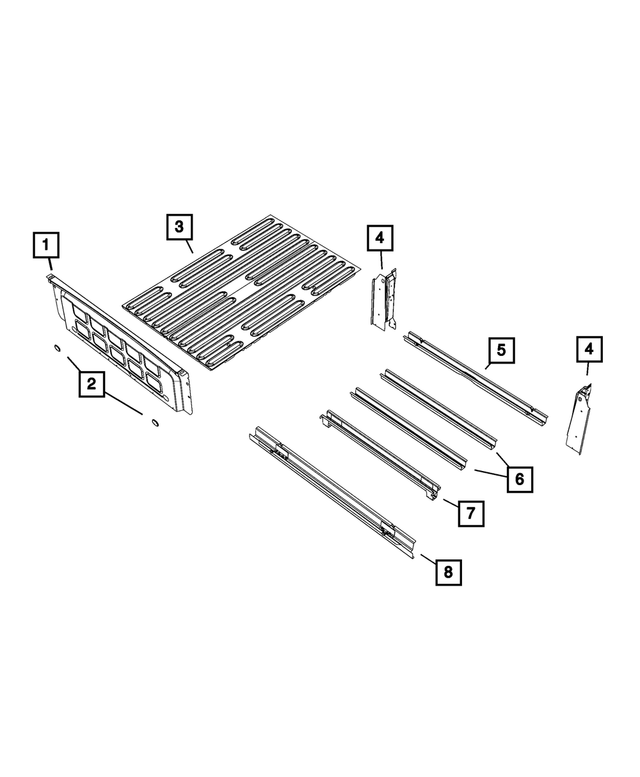 2023-2024 Ram 1500 Classic Rear Box Cross-Member 68280773AA | Mopar eStore