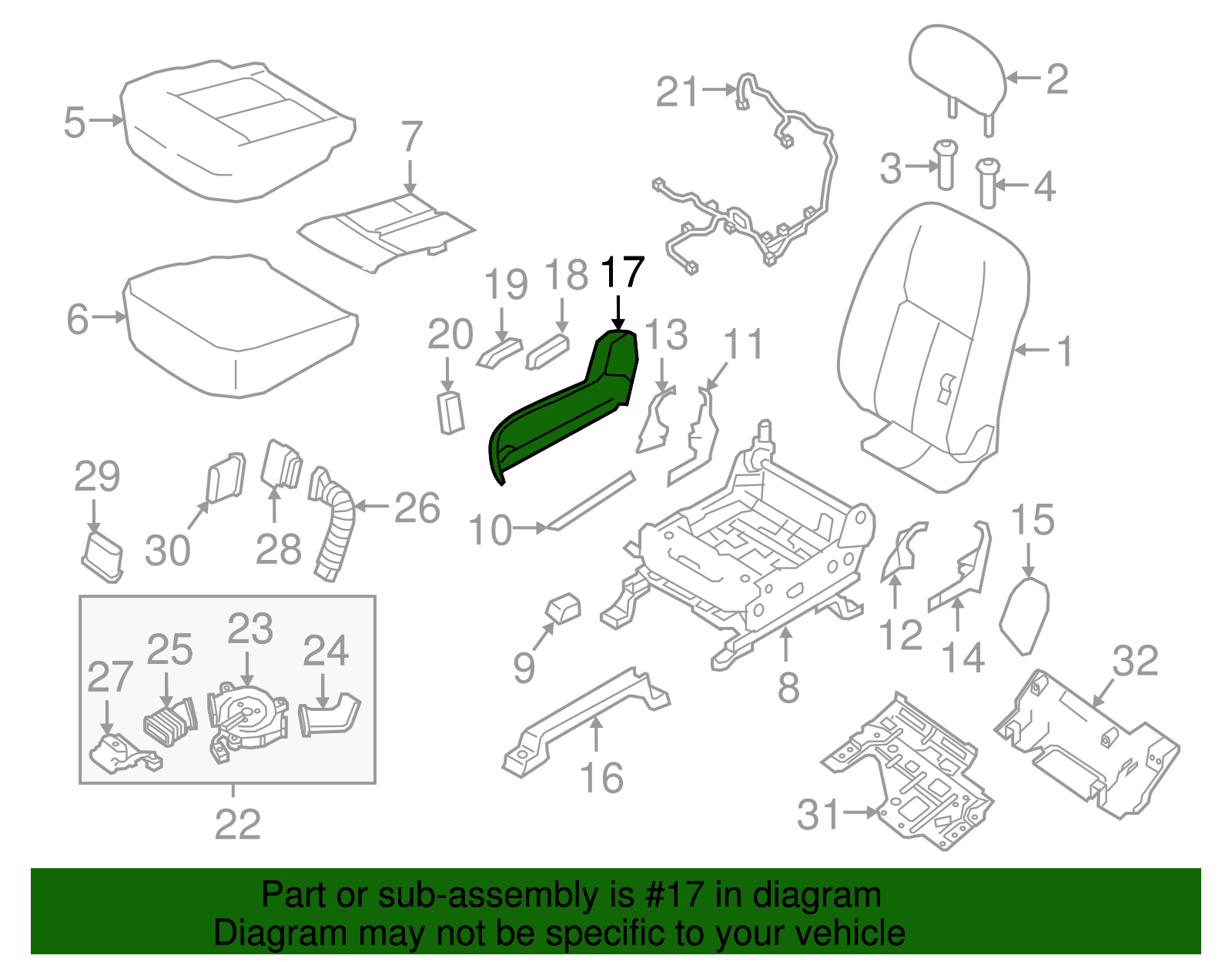 2013-2024 Nissan Outer Finish Panel 87330-9UH0A | OEM Parts Online
