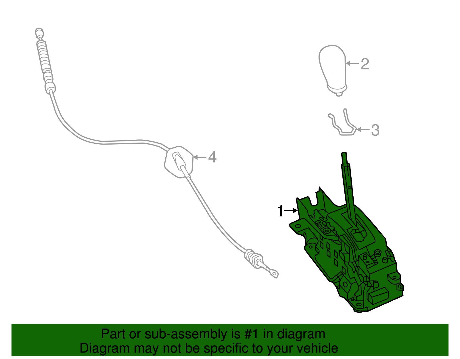 349013NW4A - 2013-2020 Nissan Automatic Transmission Gear Shift Control ...