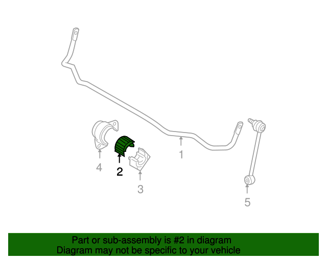 Genuine BMW 33-55-2-283-710 | Stabilizer Bar Upper Bushing | FREE ...