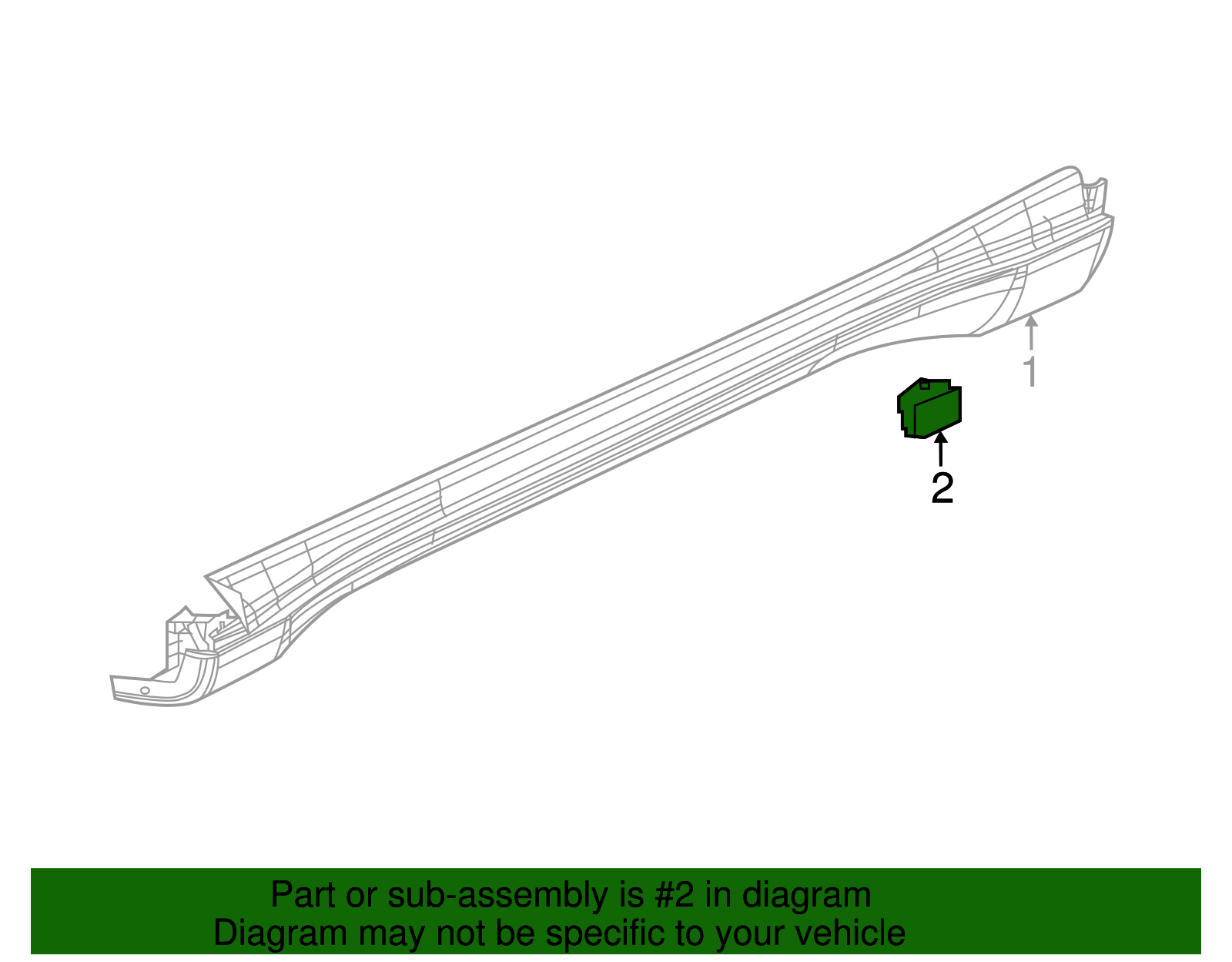 2015-2025 Mopar Rocker Molding Retainer 68172491AA | Mopar Parts Canada