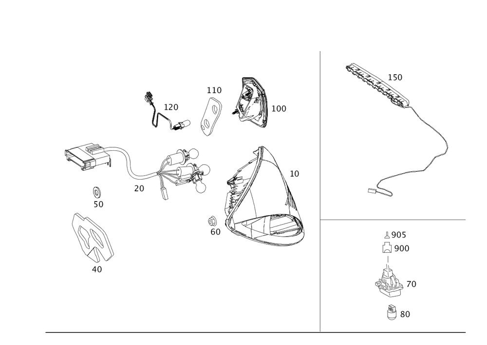 216-820-05-01 - Bulb Mount 1998-2014 Mercedes-Benz | Mercedes-Benz USA ...