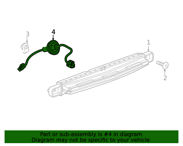 2019-2022 Cadillac XT4 Liftgate Jumper Wiring Harness 84504604 ...