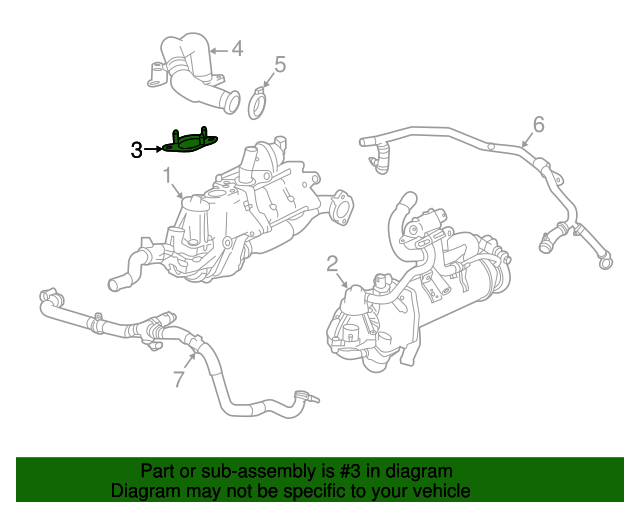 2016-2021 Land Rover Egr Cooler Gasket LR078915 | OEM Parts Online