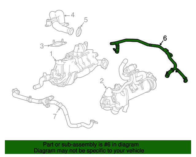 Genuine OEM Outlet Hose Part# LR062099 Fits 2016-2021 Land Rover: Up To ...