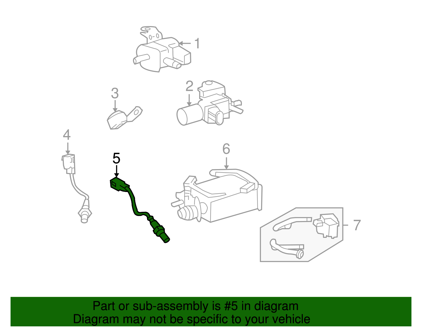 2008-2014 Toyota Land Cruiser Oxygen Sensor 89465-60370 | Toyota Parts ...