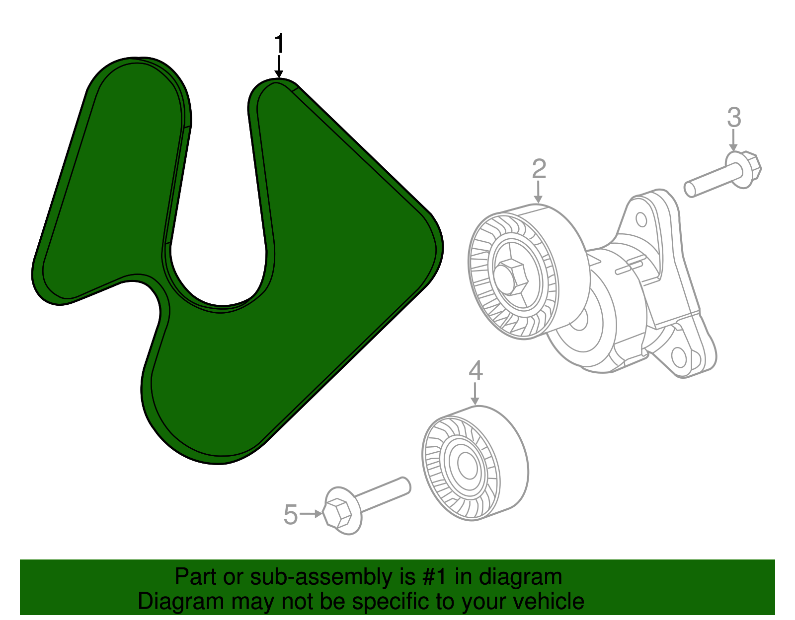 2013-2023 Mopar Serpentine Belt 04627166AC | Mopar Parts Canada
