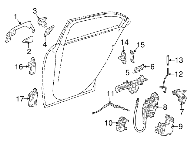 Securing Rod 156-733-01-39-64 | MB OEM Parts