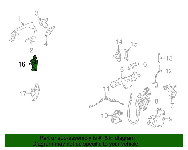 176-730-05-37 - Upper Hinge - 2014-2020 Mercedes-Benz | BuyMercedesPartsNow