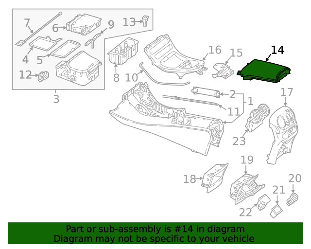 213-680-77-08-8U03 - Lid Assembly 2021-2023 Mercedes-Benz ...