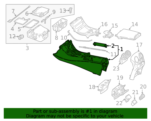 213-680-09-08-7Q14 - Console 2021-2023 Mercedes-Benz | Mercedes-Benz ...