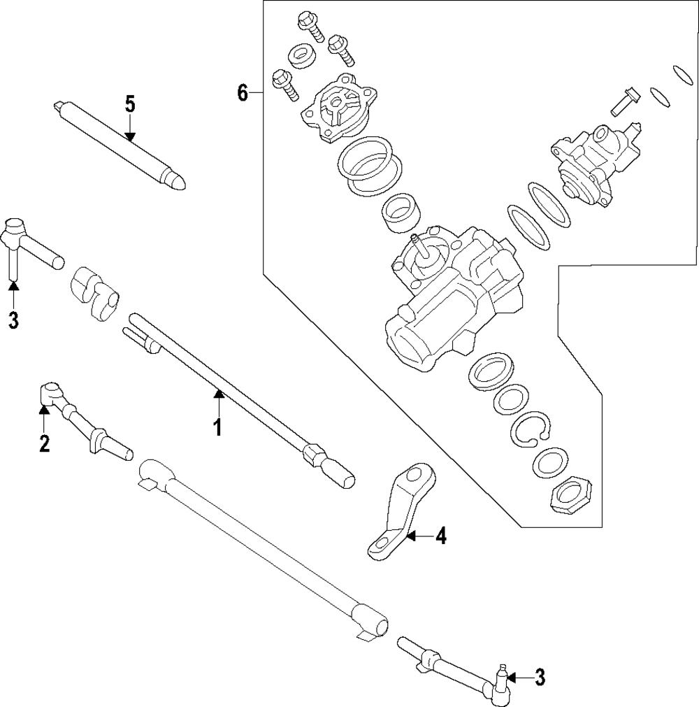 PC3Z-3A131-A - Inner Tie Rod 2023-2024 Ford F-350 Super Duty | Ford ...