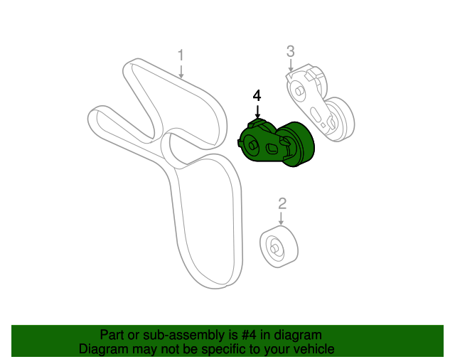2008-2010 Ford Belt Tensioner 7C3Z-6B209-E | TascaParts.com